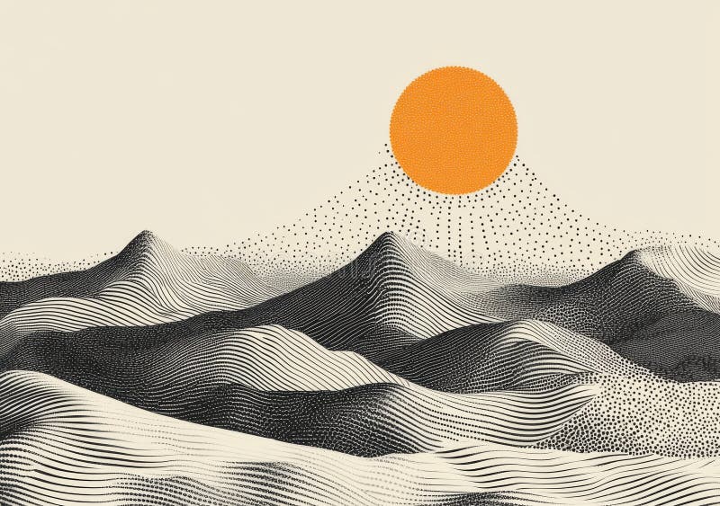 A Cream Background is Paired with a Digital Explosion Star Design in ...