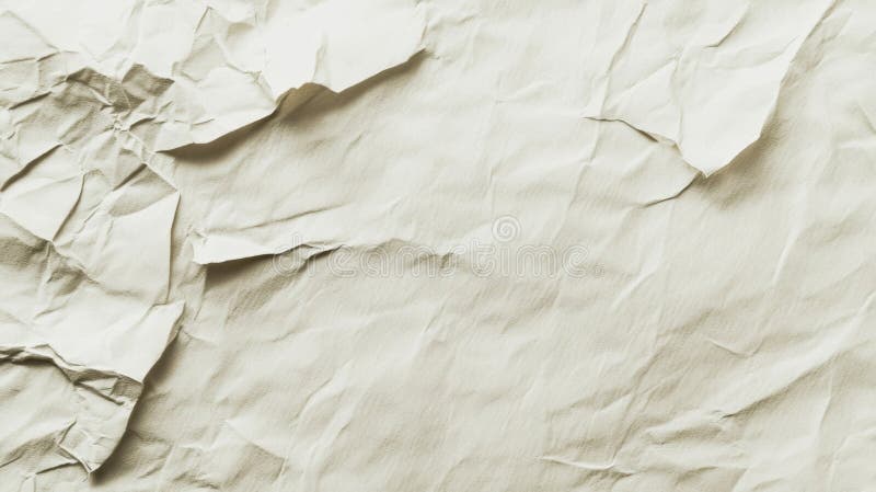 Cream Beige Crumpled Paper Texture Background Stock Illustration ...