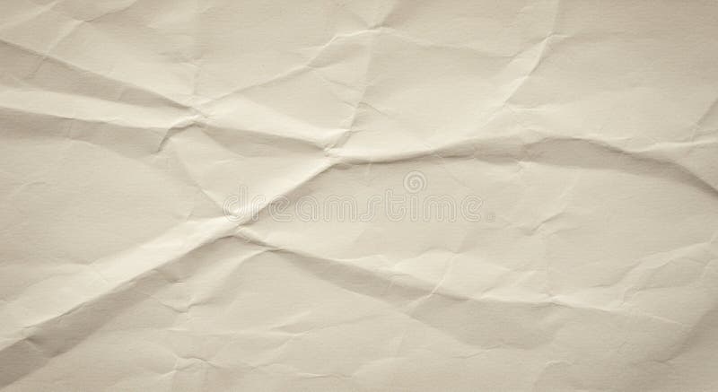 Cream Beige Crumpled Paper Texture Background Design Element Old Fold ...