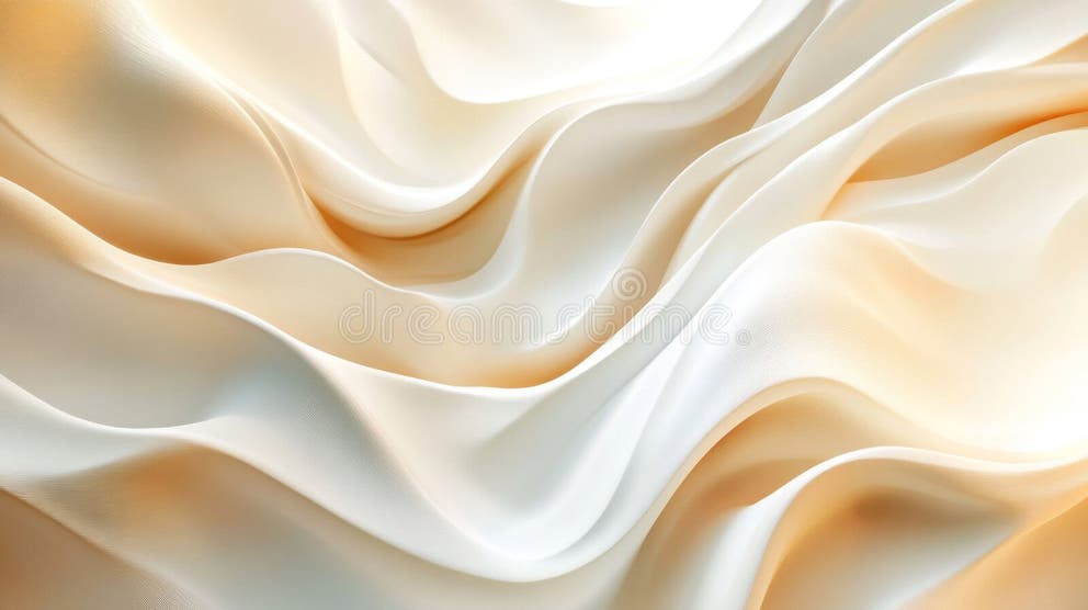 Cream and Beige Fabric Drape Texture Background Stock Illustration ...