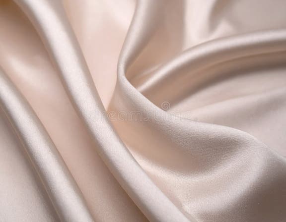 Cream Beige Satin Fabric Drape Texture Stock Illustration ...