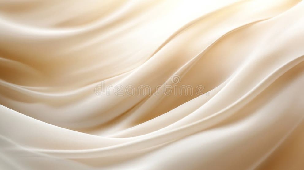 Cream Beige Silk Fabric Drape Texture Background Stock Illustration ...