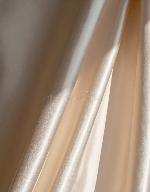 Cream Beige Silk Satin Fabric Drape Texture Stock Illustration ...