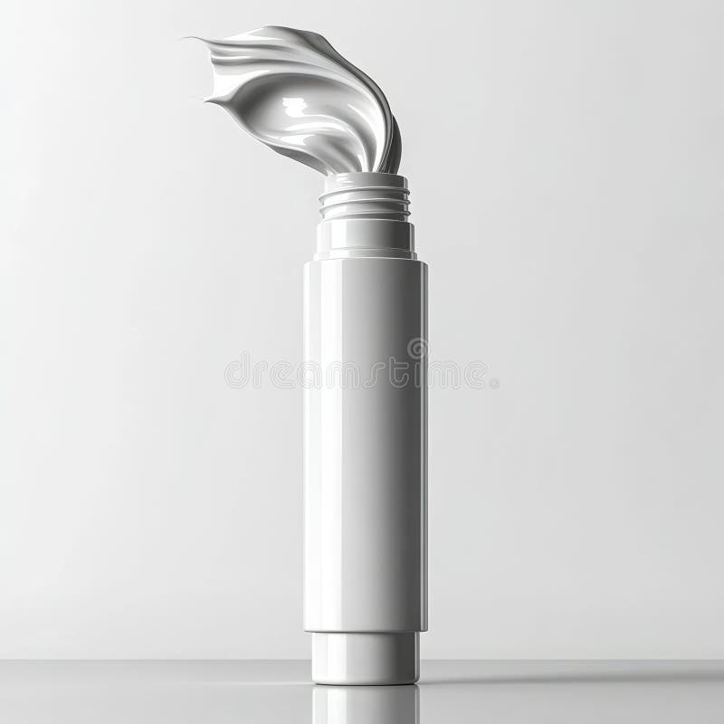 Cream Bottle Splash stock illustration. Illustration of isolated ...