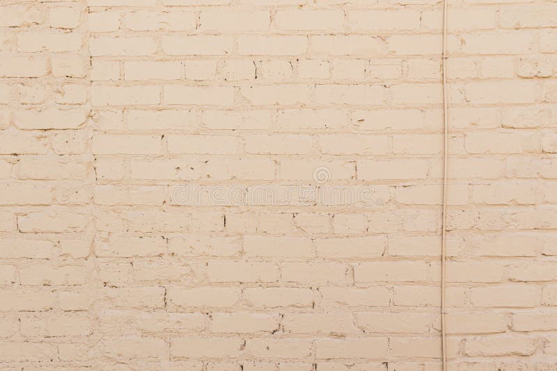Cream Brick Wall Background Texture Stock Photo - Image of exterior ...