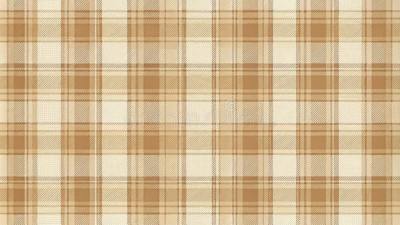 Cream and Brown Plaid Fabric Texture Seamless Pattern. Generative AI ...