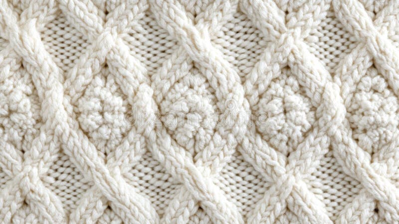 Cream Cable Knit Texture Detailing Intricate Pattern Stock Illustration ...