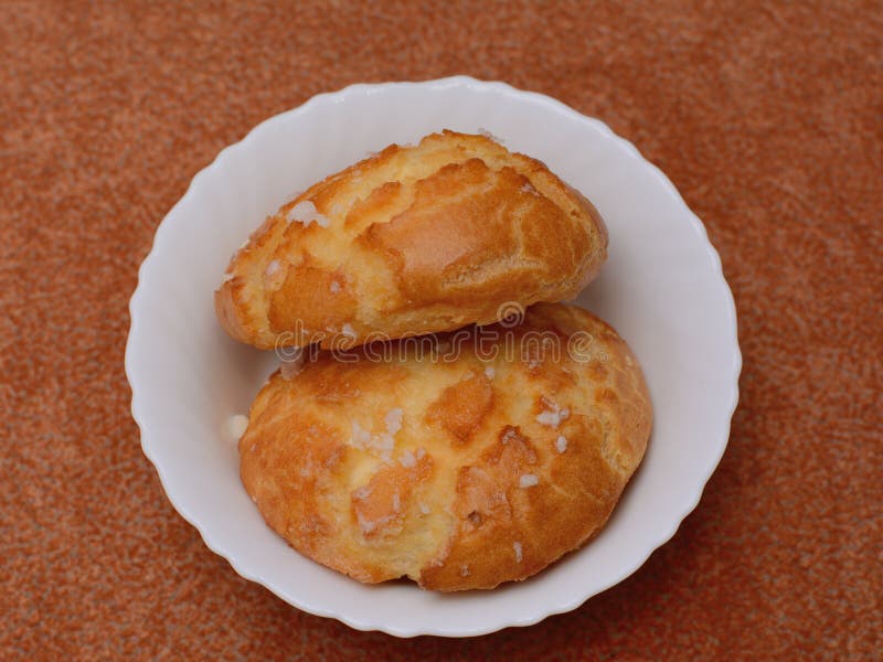 Cream Cake on a Plate Top View Stock Photo - Image of gourmet, cafe ...