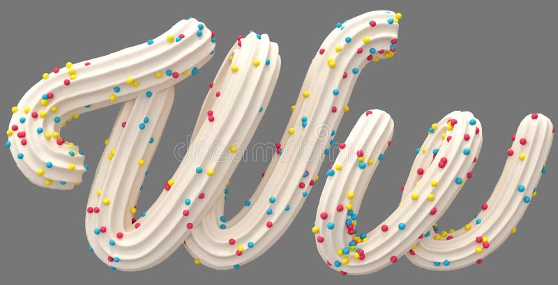 Ice Cream Font. Popsicle Alphabet. Cold Sweets ABC. Food Typography ...