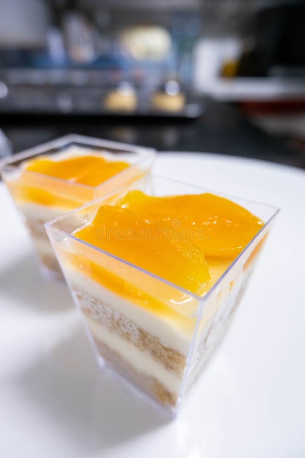 Cream Cheese Pie Top Yellow Sweet Fruit Stock Photo - Image of baked ...