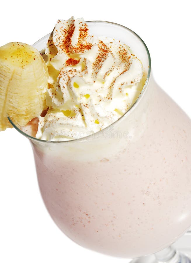 Cream Cocktail stock photo. Image of freshness, banana - 9339604