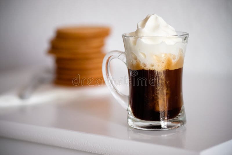Cream coffee stock photo. Image of brewed, drink, break - 48566686