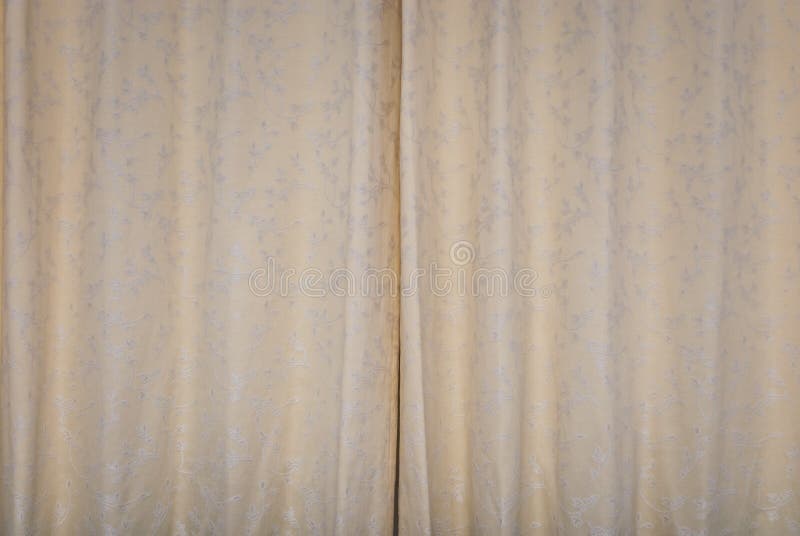 Cream Color Curtain Background/ Backdrop Stock Image - Image of ...