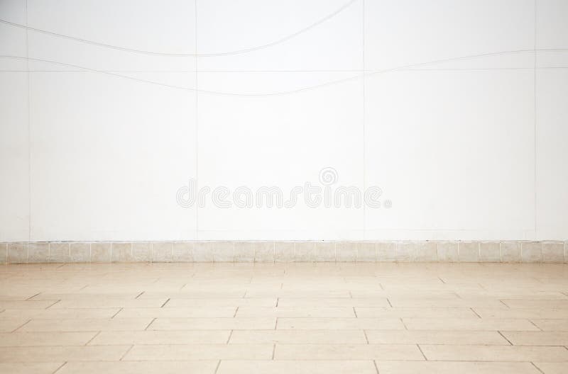 Cream Color Empty Space with Tile Stock Photo - Image of floor, minimal ...