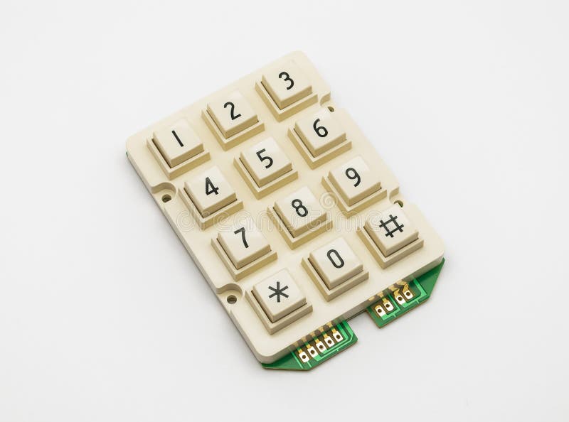 Cream Color Keypad, Spare Part Stock Image - Image of equipment ...