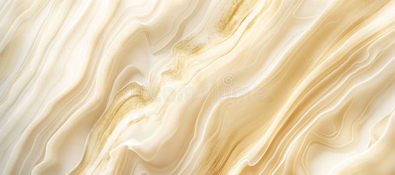 Cream Color Marble Texture Waves Background Stock Illustration ...