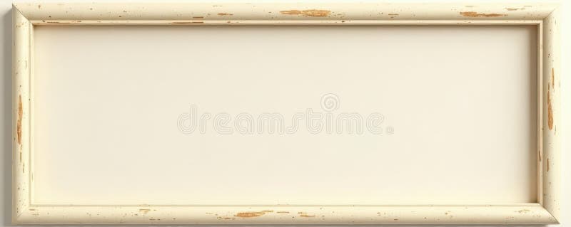 Cream Colored Blank Instant Photo Frame, Slightly Worn Corners, Paper ...