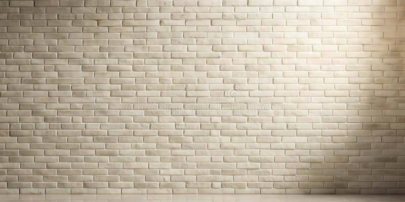 Cream-colored Brick Wall Texture Background with Subtle Lighting ...