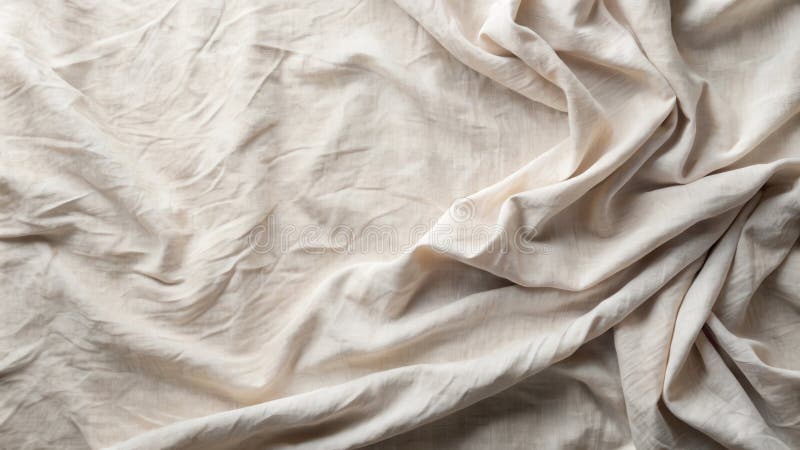 Cream-colored Fabric Draped in Soft, Natural Folds, Showcasing Its ...