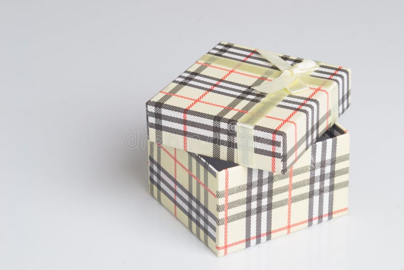 Cream colored gift box. stock image. Image of love, anniversary - 28929039