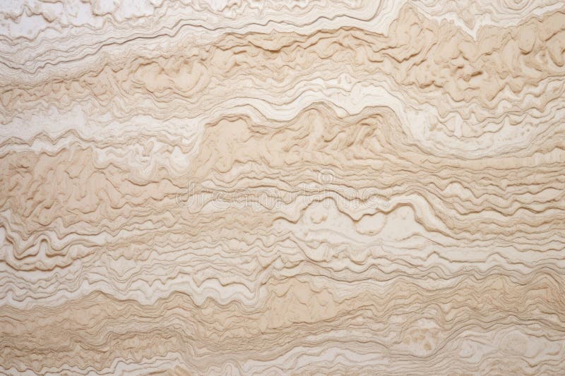 Cream Colored Marble with Random, Wavy Patterns Stock Photo - Image of ...