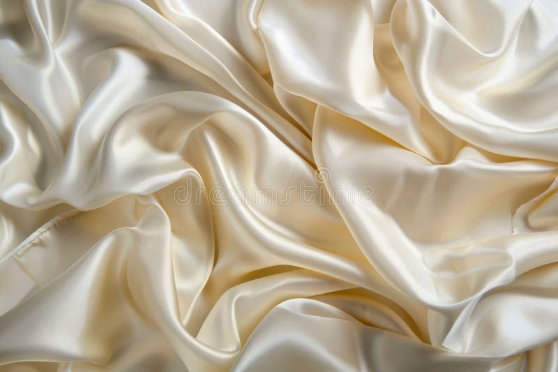 A Smooth, Luxurious Cream-colored Silk Texture Background with a Subtle ...