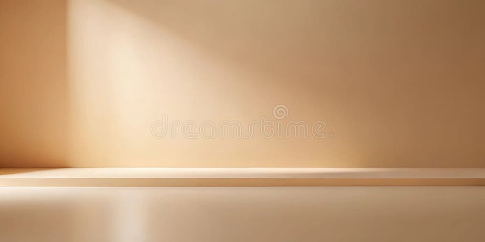 Cream-colored Studio Backdrop with Subtle Lighting and a Clean, Empty ...