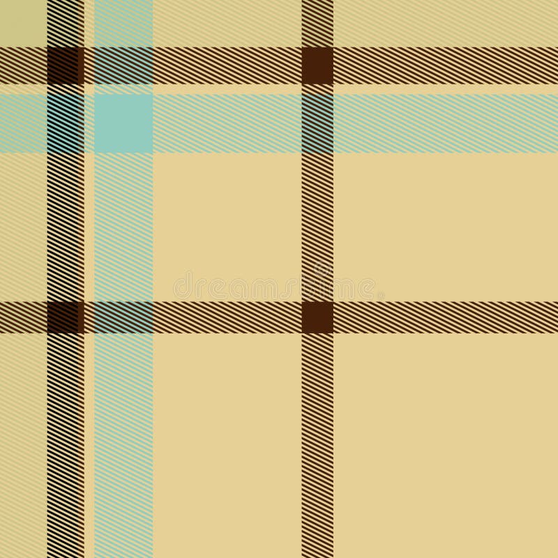 Cream Colored Tartan Seamless Pattern Stock Illustration - Illustration ...