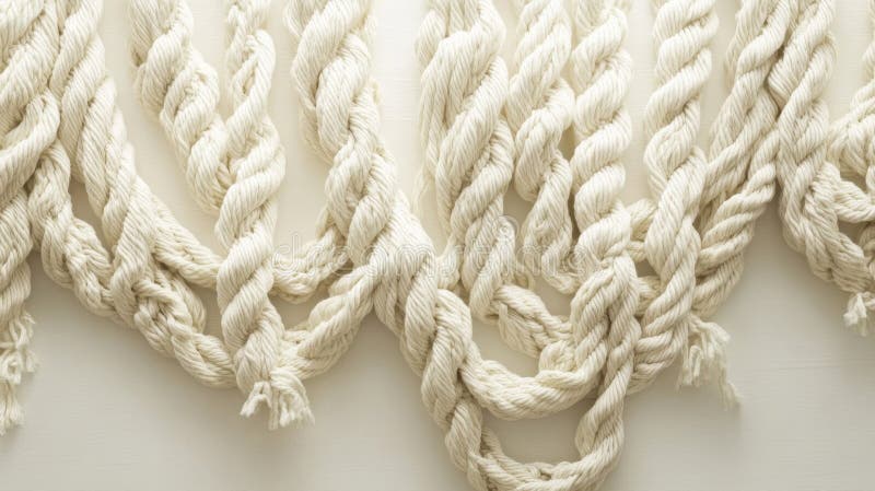 Cream-Colored Twisted Rope Texture Background Stock Illustration ...