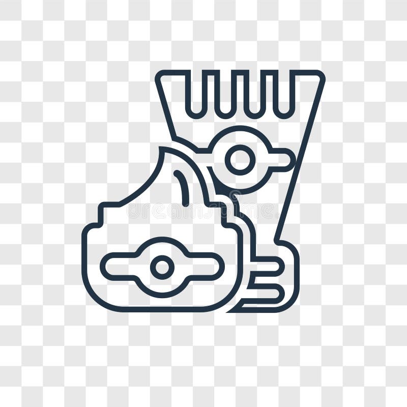 Cream Concept Vector Linear Icon Isolated on Transparent Background ...