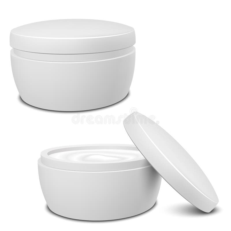 White hand cream box stock illustration. Illustration of bottle - 18095616