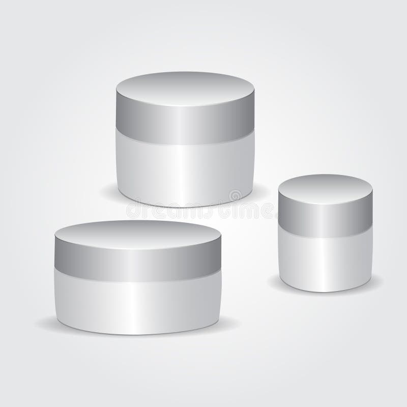 Cream container stock vector. Illustration of body, icon - 50796154