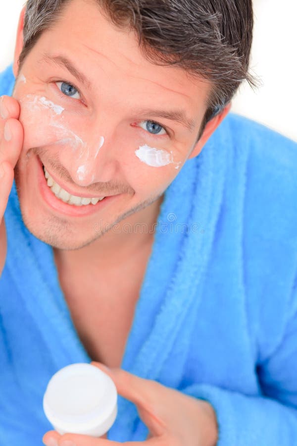 Cosmetic man stock photo. Image of happy, nice, bathroom - 11756562