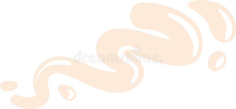 Cream Curved Line stock vector. Illustration of element - 290748811