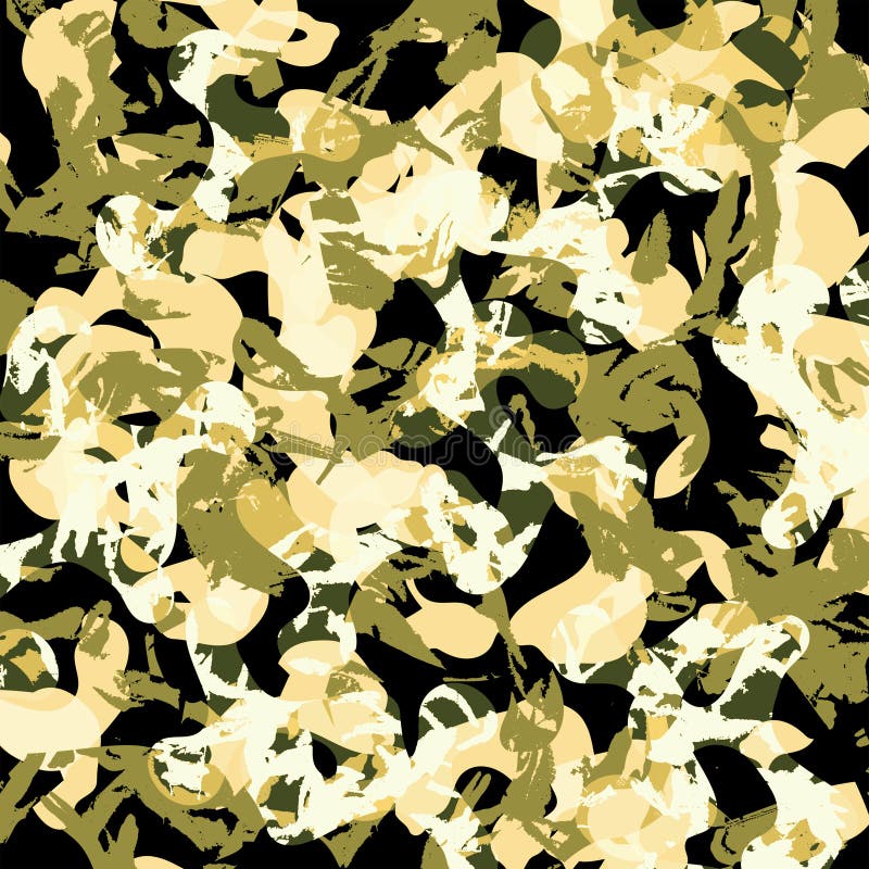 Cream and Dark Green Army Abstract Marbling Texture Background and ...