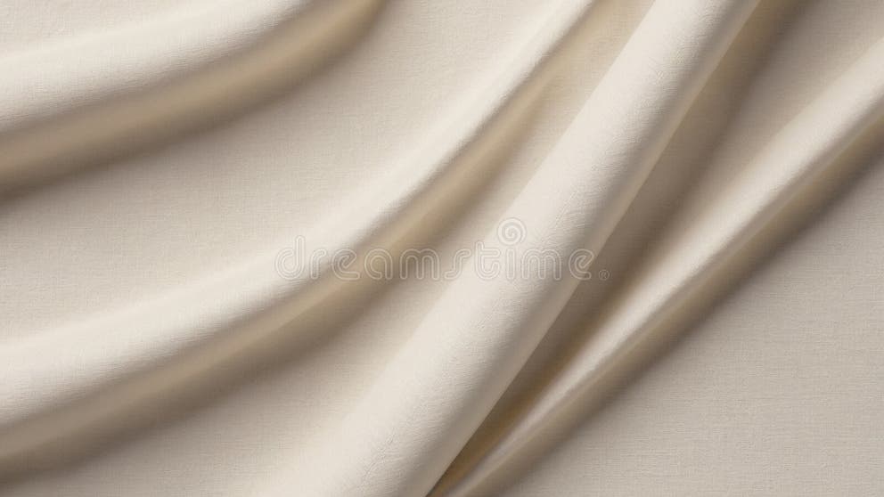 Cream Fabric Fold Background for Visual Projects - AI Generated Stock ...