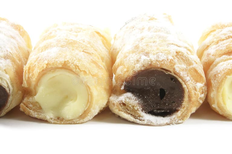 Cream Filled Cone Pastry stock image. Image of foods, custard - 6028933