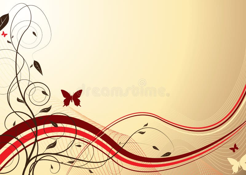 Floral maroon stock vector. Illustration of elegant, modern - 5823043