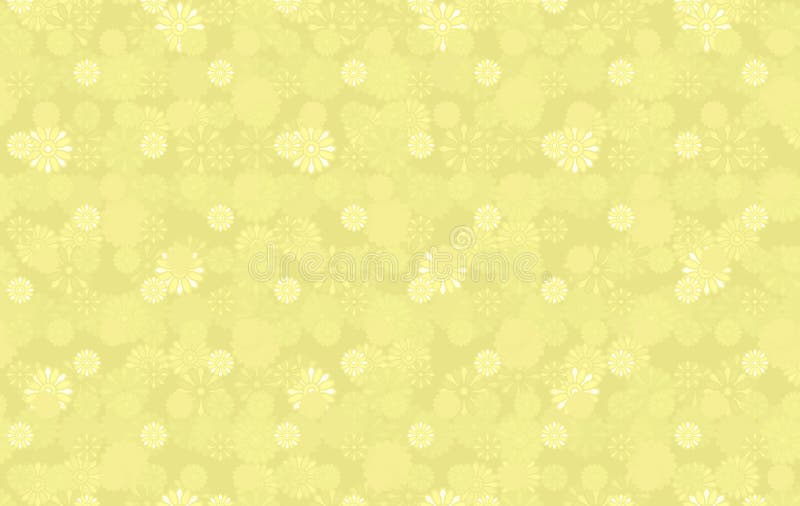 Cream Floral Layer Background Design for Wallpaper Stock Illustration ...