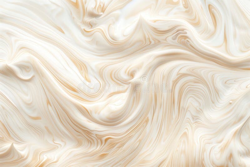 Cream and Gold Abstract Marble Swirl Texture with Smooth, Flowing ...