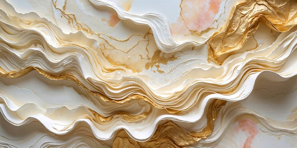 Cream and Gold Emboss Texture Background Stock Image - Image of ...