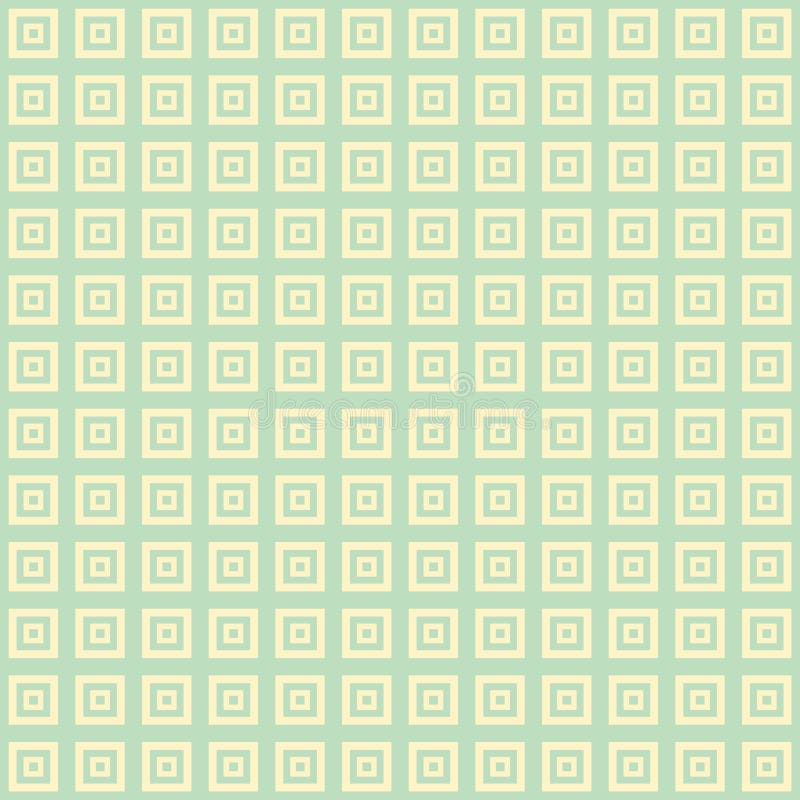 Cream and Green Blue Square Cube Pattern Background Stock Illustration ...