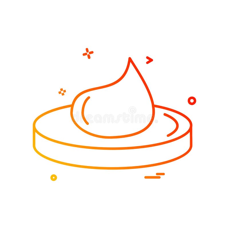 Cream icon design vector stock vector. Illustration of cupcake - 132411149