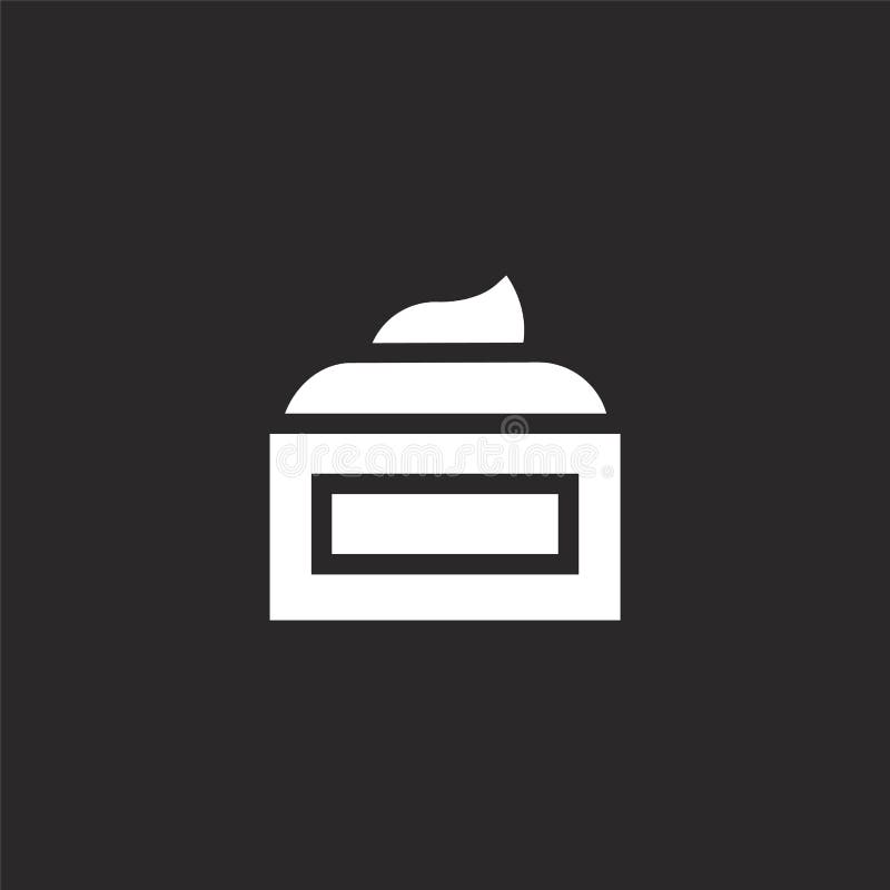 Cream Icon. Filled Cream Icon for Website Design and Mobile, App ...