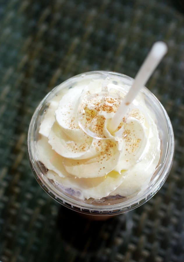 Cream inside cup stock photo. Image of interior, dessert - 35905774