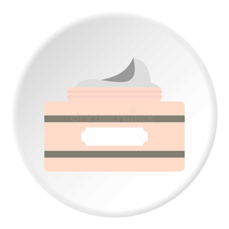 Cream in a jar icon circle stock vector. Illustration of container ...