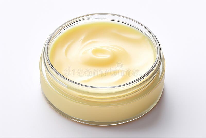 Cream in Jar Isolated on White Background Stock Illustration ...