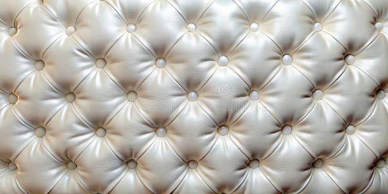 Cream Leather Upholstery Button Tufted Texture Stock Illustration ...