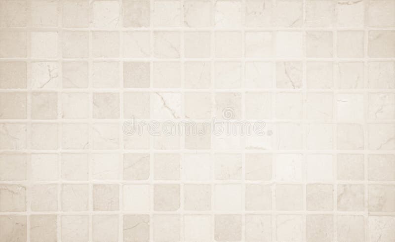 Cream Light Ceramic Wall Chequered and Floor Tiles Mosaic Background in ...