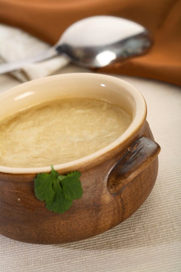 Cream made from cheese stock image. Image of cuisine, bowl - 1972061